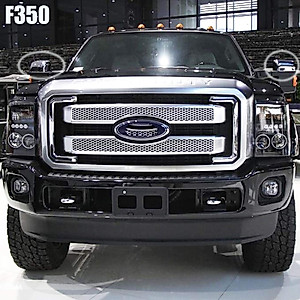 PerfecTech Super Duty Chrome Plated Mirror Covers Ultra Durable Top Half for 2008-2016 Ford F250 F350 F450（2 Pcs）