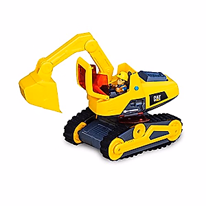 CAT Construction Toys, Power Action Crew Excavator, Light & Sound, Battery Operated, Ages 3+