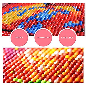 pigpigboss Angel Wings Diamond Painting Kit 5D Full Round Drill Diamond Painting Arts Feather Wing Diamond Dots Kit for Adult Angel Wing Diamond Painting Set for Beginner (16X16 inches)