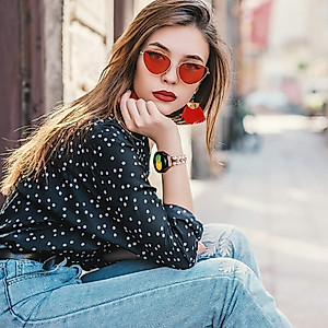 Galaxy Watch 5 Bands 44mm 40mm /Galaxy Watch 5 Pro Band 45mm Compatible for Samsung Watch 4 40mm 44mm/ Watch 4 Classic 46mm Jewelry Bracelet Women Bling Glitter Rhinestone Pearl Bangle Wristband