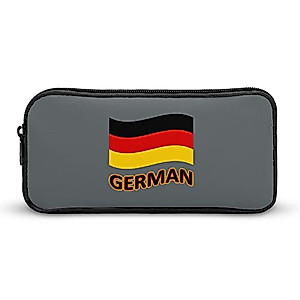 Germany Flag Pencil Case Makeup Bag Big Capacity Pouch Organizer for Office College
