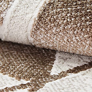 SUPERIOR Palesa Rustic Floral Indoor Area Rug, 2' x 3', Hazelnut (Palesa Indoor)