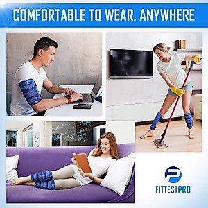 Shin Splint Ice Packs, HSA and FSA Eligible Reusable Hot and Cold Therapy Wrap | Leg or Calf Pain Relief | Advanced Soft Gel Technology | Freezable and Microwavable | Running Injuries & Recovery