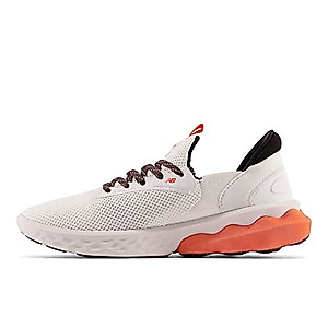 New Balance Men's Fresh Foam Roav Elite V1 Running Shoe, White/Blaze Orange, 10.5