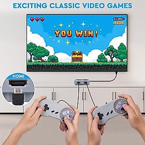 HAndPE Retro Classic Mini Game Console Childhood Game Consoles Built-in 821 Game(Some are Repeated) Dual Control 8-Bit Handheld Game Player for TV Video Bring Happy Childhood Memories