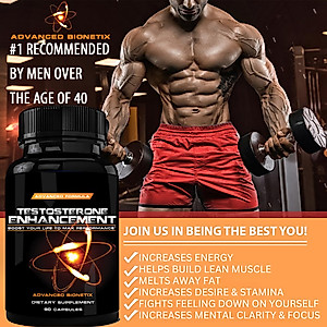 Testosterone Booster Male Enhancement. #1 Recommended by Men Over the Age of 40* Increase Desire, Energy, Lean Muscle. Melt Away Fat with Zinc, Tribulus, Tongkat Ali, Horny Goat Weed & More