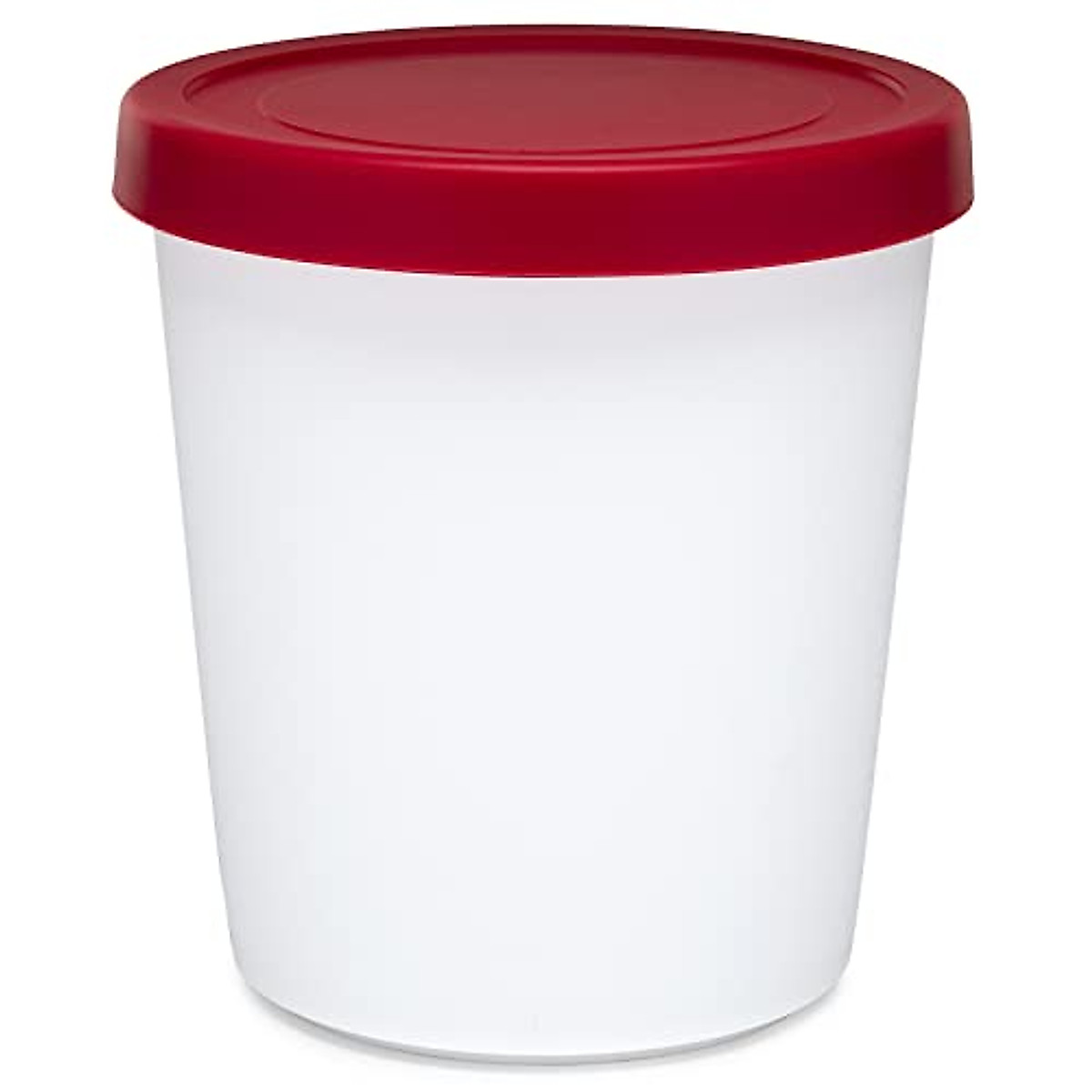 Cuisinart ICE-45 Mix It In Soft Serve 1.5-Quart Ice Cream Maker (White) Bundle with Reusable Ice Cream Storage Containers (2-Pack) (2 Items)