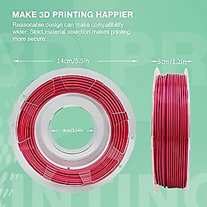 IWECOLOR 3D Printer Filament Triple Colors 4 * 0.44lbs/Spool Red/Blue/Green, Red/Gold/Purple, Red/Yellow/Blue, Orange/Blue/Green Tricolor 3D Printing Filament Sets