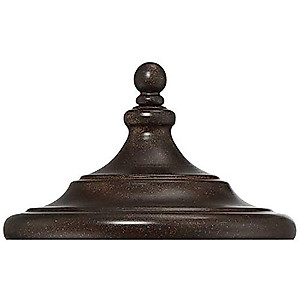 Carriage Traditional Outdoor Post Light Fixture LED Bronze 19" Clear Seedy Glass Decor Exterior House Porch Patio Outside Deck Garage Yard Garden Driveway Home Lawn Walkway - Franklin Iron Works