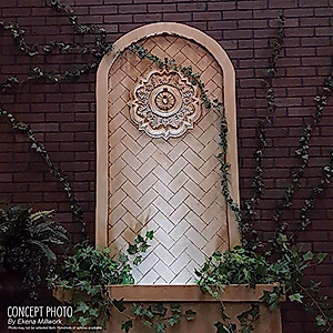 Ekena Millwork CM20VIUWF Vienna Ceiling Medallion, 20"OD x 3 1/2"ID x 1 1/2"P, Hand-Painted Ultra Pure White