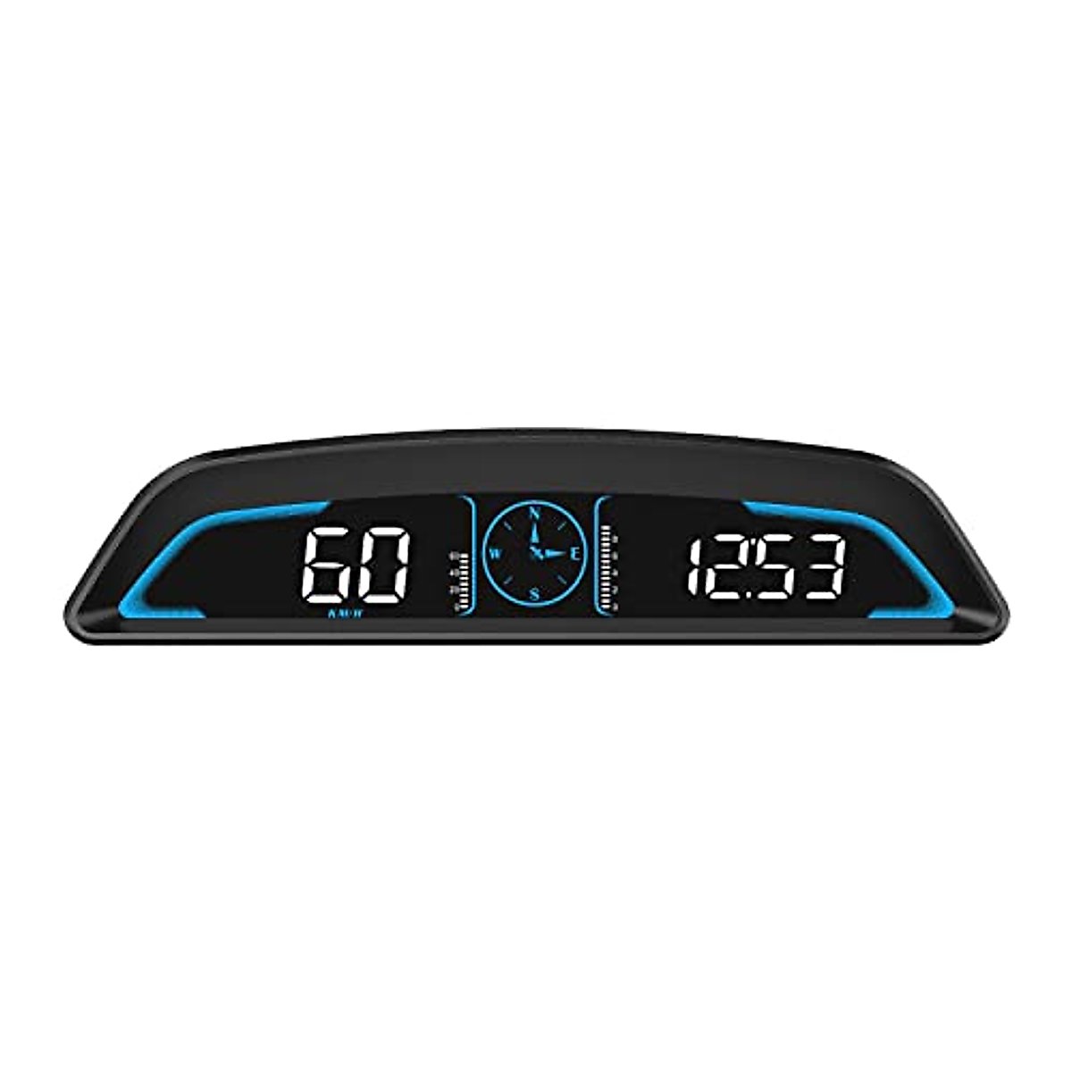 Head Up Display Upgrade Digital HUD GPS 5.5 inch Large LCD Display with Car Performance Test MPH Speed Fatigued Driving Alert Overspeed Alarm Trip Meter for All Vehicle.iKiKin G3