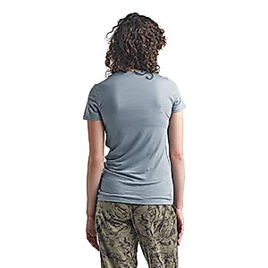 Icebreaker Merino Womens Spector Short Sleeve T-Shirt Cadence Paths, Gravel, X-Large