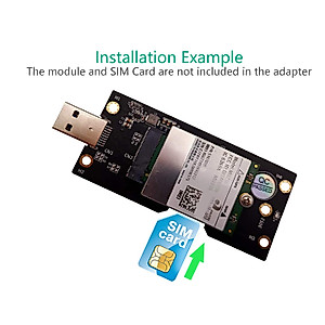 NGFF(M.2) to USB 3.0 Adapter with SIM 8pin Card Slot for 3G/4G/5G Module