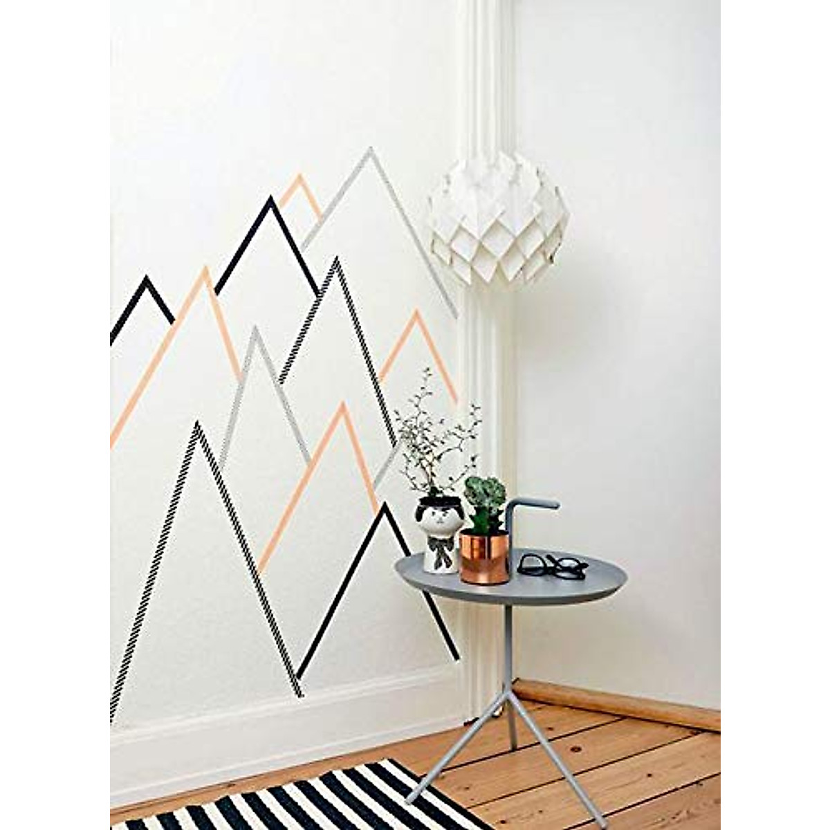 KIWIHUB Painter's Tape, 1"(25mm) x 60 yd (120 Yards Total), 2 Rolls - Black Painting & Masking Tape - Multi Surface Use - 14 Day Clean Release Trim Edge Finishing Tape