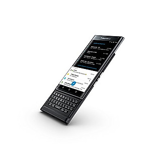 Blackberry PRIV Factory Unlocked GSM Android OS Security Phone with Slide-out Physical Keyboard and 18MP Camera - International Version (Black)