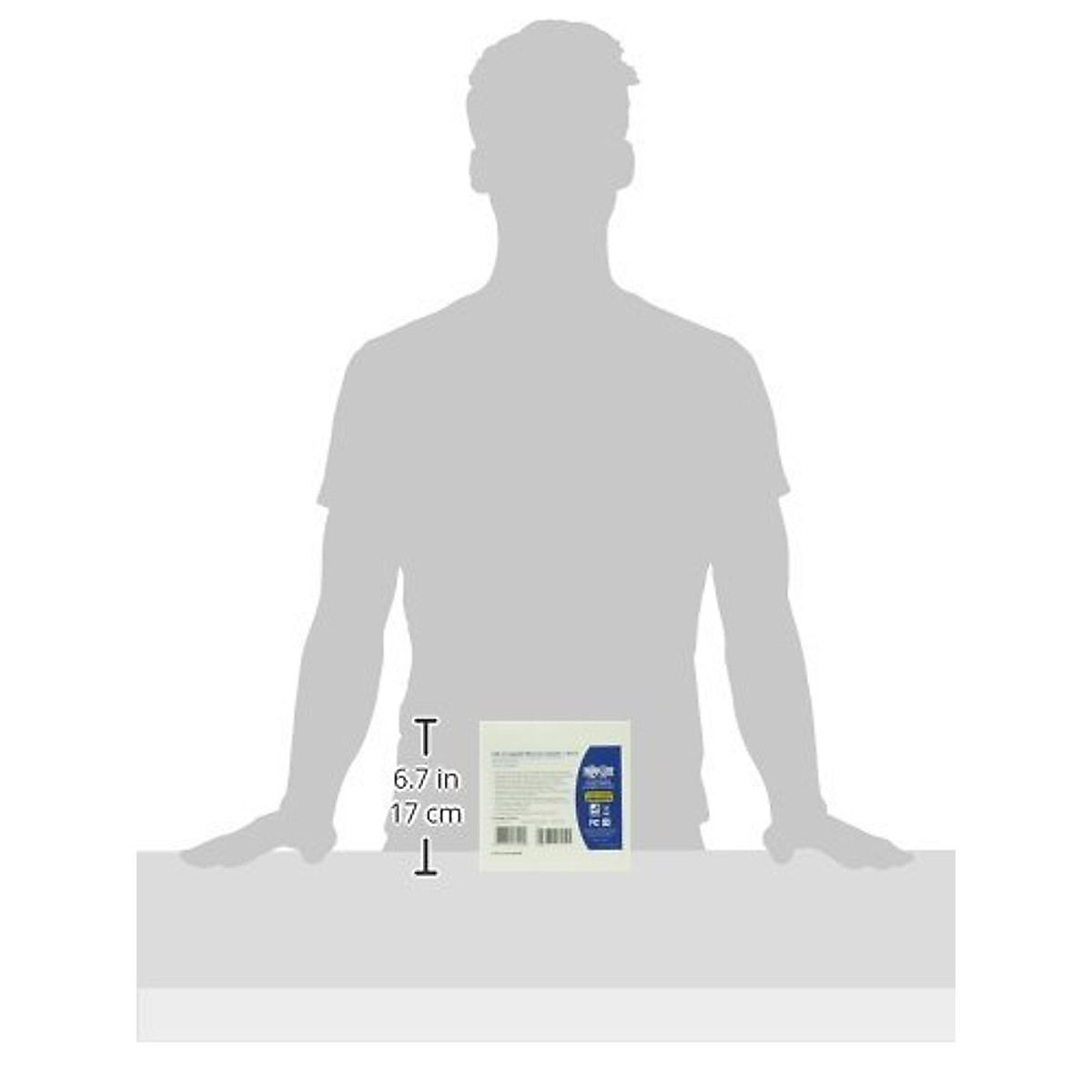 Tripp Lite USB 3.0 SuperSpeed to Gigabit Ethernet NIC Network Adapter 10/100/1000 Mbps(U336-000-R), Black