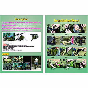 ArcEnCiel Bike Bag Bicycle Panniers Water-Resistant Large Capacity Rack Trunks Rear Seat Carrier Pack - Rain Cover Included