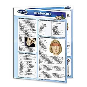 Headaches Guide - Medical Quick Reference Chart - 8.5" x 11" 4-Page Laminated