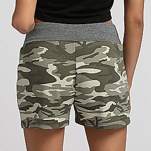 Hot Sale Drawstring Shorts, Thenlian Lady Summer Camouflage Workout Yoga Hot Shorts Casual Shorts(S, Green )