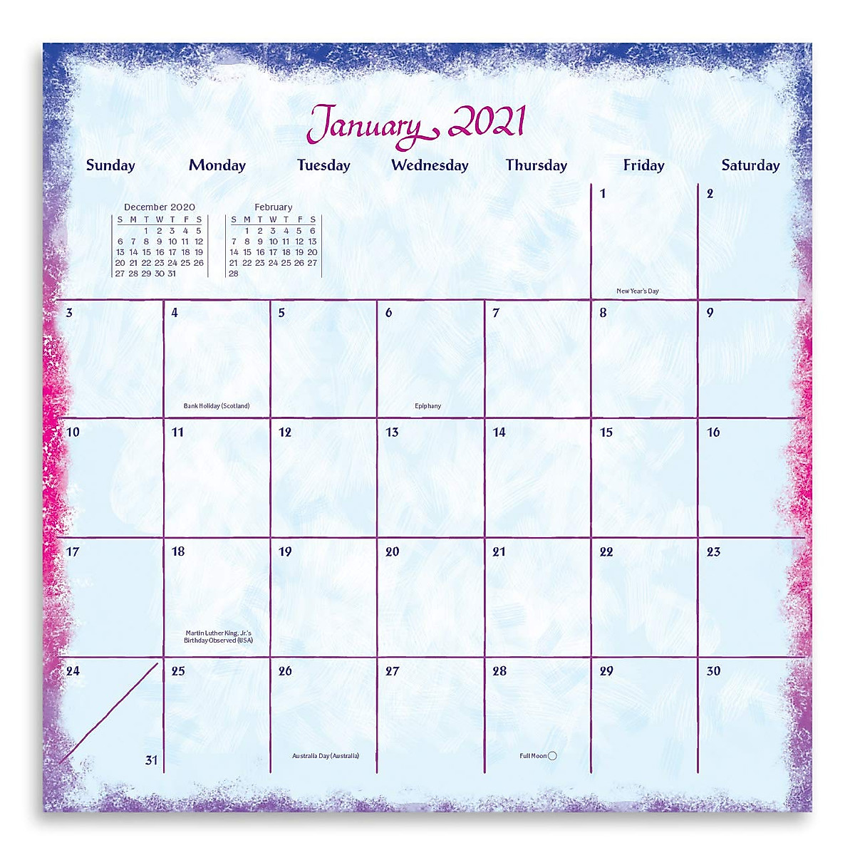 Blue Mountain Arts 2021 Wall Calendar "Mom, Thank You for a Lifetime of Love" 12 x 12 in. 12-Month Hanging Wall Calendar Is a Sweet Gift for a Wonderful Mother