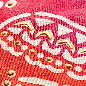 Creativity for Kids Bag Boho Batik Bag, Gold,White