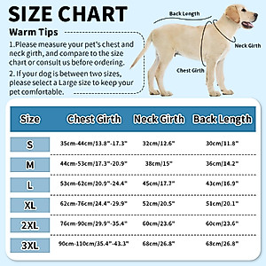 IDOMIK Warm Dog Coat with Built-in Harness,Warm Dog Winter Coat,Dog Cold Weather Coats Zipper,Waterproof Dog Jackets Thicken Dog Fleece,Windproof Dog Snow Jacket Snowsuit for Small Medium Large Dogs