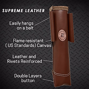 Heavy Duty Leather Welding Rod Holder/Electrode | Welding Rod Pouch/Bag Reinforced Bottom