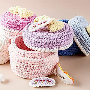 Blue 300g Milk Cotton Crochet Knitted Yarn Soft Warm Yarn DIY Shawl Scarf Hat Thread