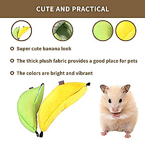 YAFIYGI 2Pack Rat Hammock for Cage Hamster Soft Bed Small Pet House Animals Warm Squirrel Hedgehog Guinea Pig Bed House for Mouse, Chinchilla, Rat, Gerbil and Dwarf Hamster（Yellow+Green