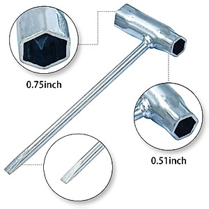 Wanotine Chainsaw Wrench Scrench 13mm x 19mm with T27 Torx Screwdriver Chainsaw Tool Fit for Stihl, Echo, Poulan, Makita, Partner, John Deere, Jonsered, Dolmar Chainsaws