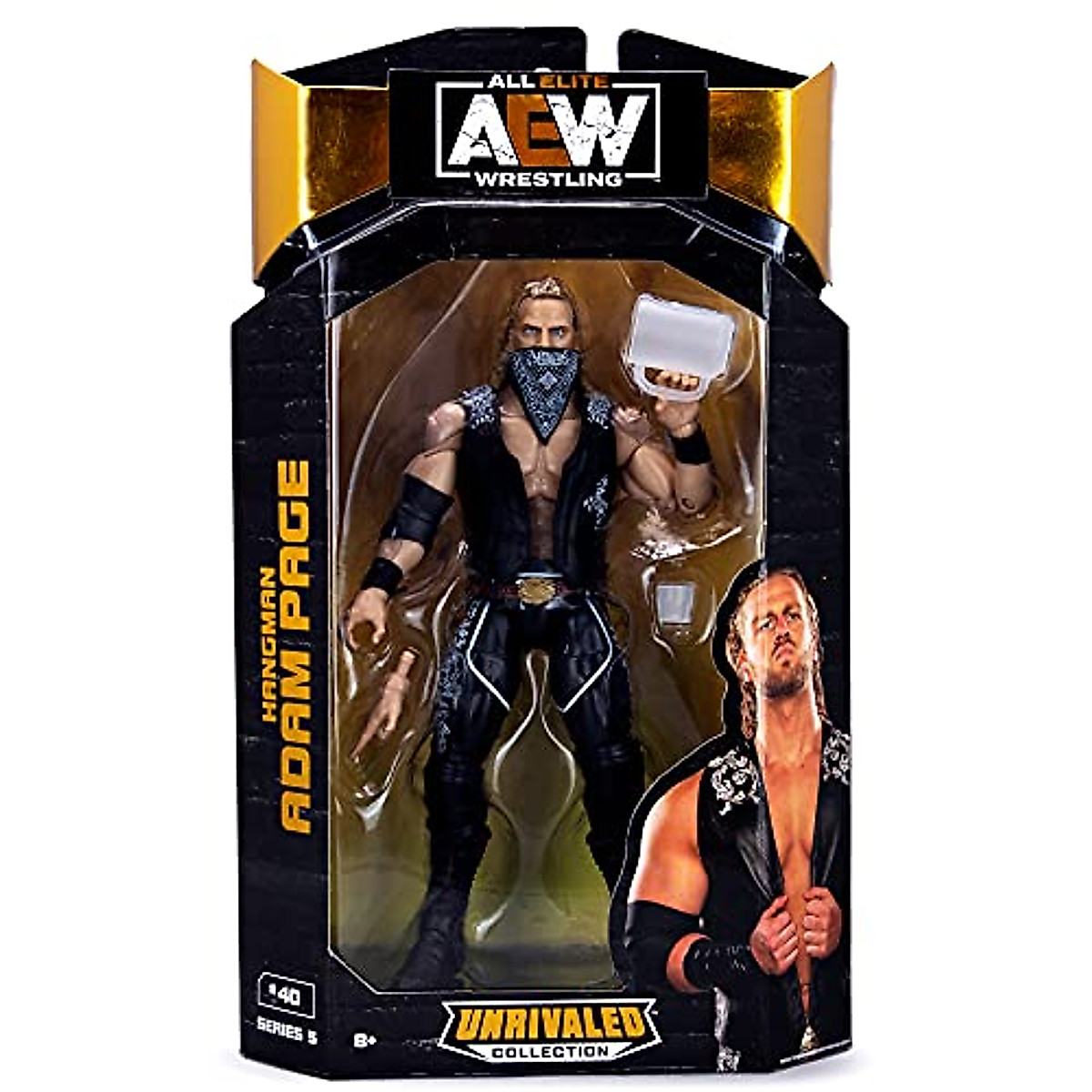 All Elite Wrestling Unrivaled Collection Hangman Adam Page - 6.5-Inch AEW Action Figure - Series 5