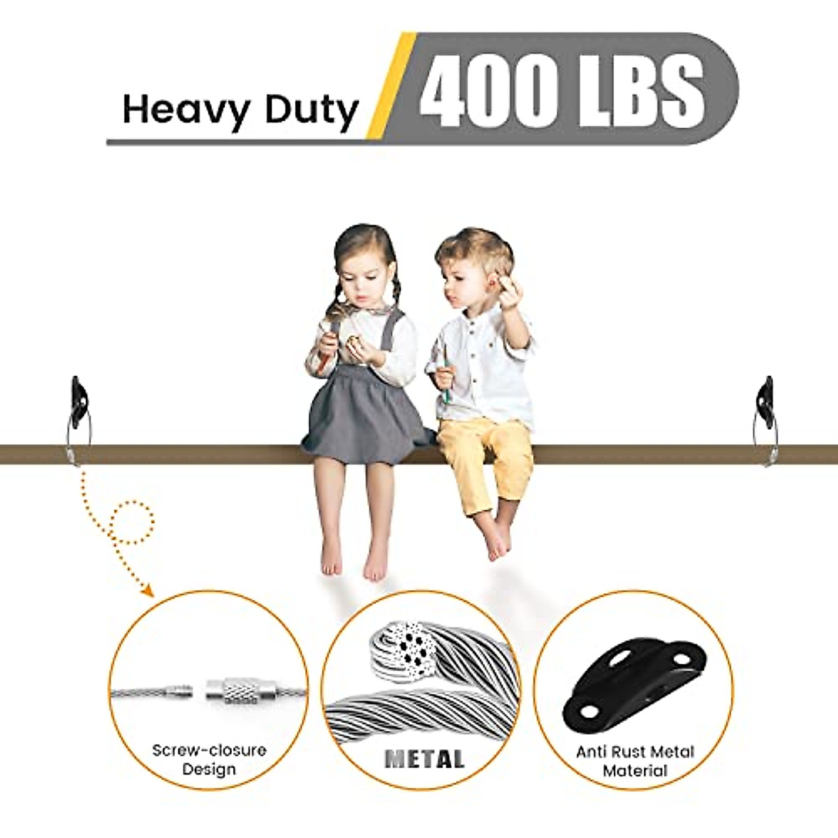 Furniture Anchors (10 Pack) Anti Tip Furniture Straps for Baby Proofing, 400lbs Tension Earthquake Resistant Metal Straps, Furniture Wall Anchor Prevent Baby Pet from Falling Furniture