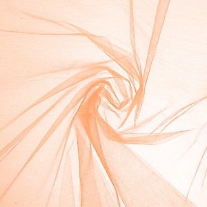 uxcell 19" by 10.9 Yard Tulle Fabric Backdrop Curtains for DIY Tutu Skirt Shower Decor Wedding Crafts Birthday Party Supplies, Orange