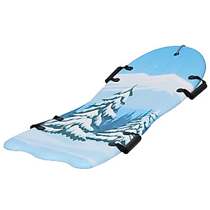 Elevon Premium Foam Snow Sled with Tow Rope and Handles for Kids and Adults, Blue