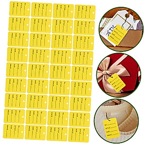 TEHAUX 1000pcs Clothing tag Jewelry Prices Tags Prices Label Clothes Prices tag Jewelry Labels Hanging Prices Tags Printable Prices Tags Paper Prices tag Paper jam Customize Commodity