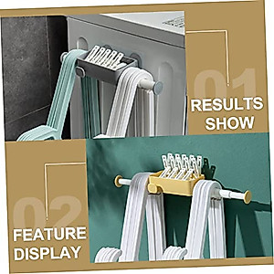 Veemoon Hanger Storage Rack Foldable Garment Rack Multipurpose Hanger Clothes Organizer Rack Hanger Holder Rack Retail Display Rack Hanger Stacker Clothes Hanger Storage Rack Pp Shelf 1pc