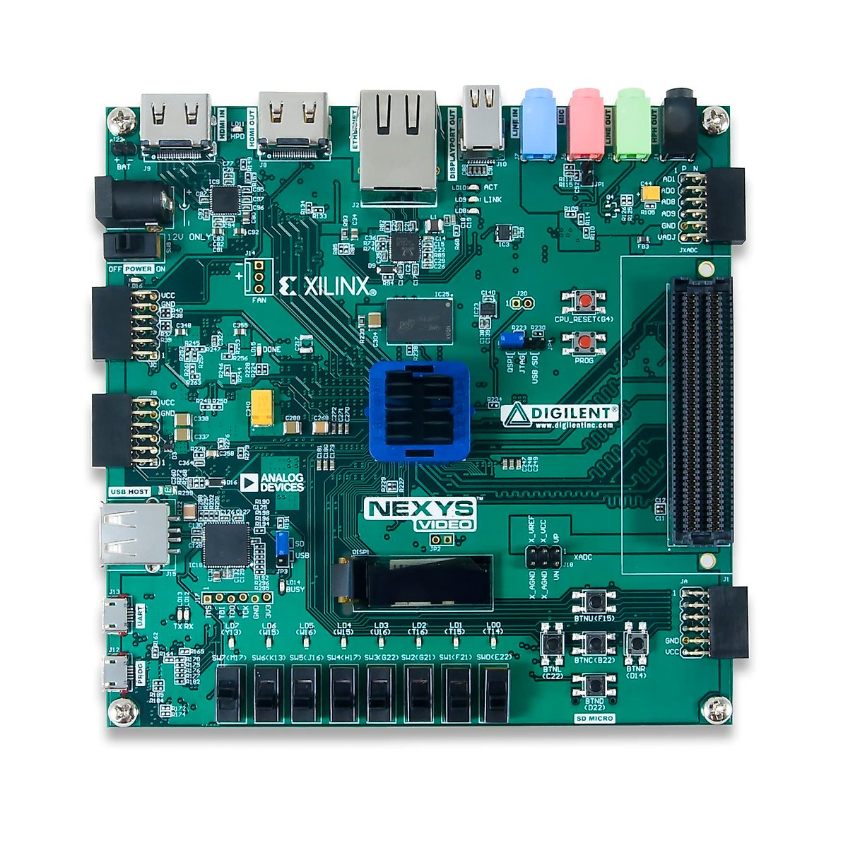 Digilent Nexys Video Artix-7 FPGA: Trainer Board for Multimedia Applications