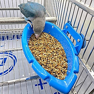 Bird Bath Tub Bowl Basin,Pet Bird Cage Bath Shower Accessories,Water Shower Food Feeder for Small Birds Parrots