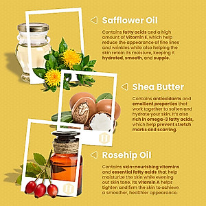 Honeyskin Belly Butter for Pregnant Women - Skin Repair & Deep Stretch Mark Removal - Massage Cream Hydro Boost Moisturizer with Shea Butter Oil - Pregnancy Stretch Mark Prevention & Treatment (4oz)