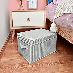 GRANNY SAYS Bundle of 3-Pack Cloth Storage Bins & 2-Pack Closet Storage Bins