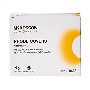 McKesson LUMEON Probe Cover for Tympanic Thermometer, Non-Sterile, 96 Count