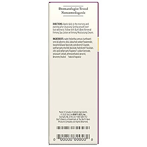 Face Serum, Burt's Bees Retinol Alternative, Facial Care with Hyaluronic Acid, Intensive Firming Skin Care, 1 Ounce