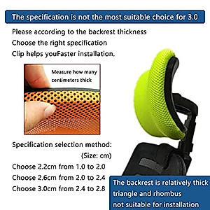 Adjustable Headrest for Office Chair, Chair Headrest Neck Protection Pillow Mesh Chair Universal Adjustable Height Upholstered Headrest for Ergonomic High Swivel Executive Chair-Headrest Only(Black)