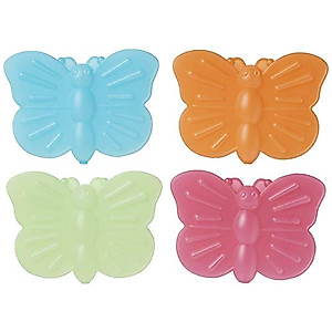 Fit & Fressh Shaped Slim Ice Packs, Colorful & Reusable, Perfect for Kids Insulated Lunch Bag, Bento Box, & More, Butterfly