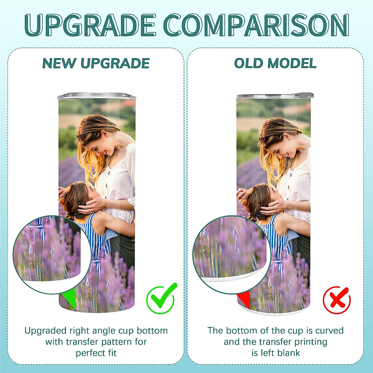 D·S 25 Pack Sublimation Tumblers Bulk 20 oz Skinny Straight Flat Bottom Blank Tumbler Cups with Individual Gift Boxed for Heat Transfer DIY Craft