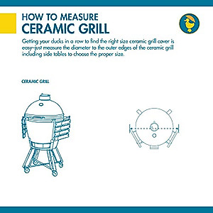 Duck Covers Ultimate Waterproof 29 Inch Kamado Ceramic BBQ Grill Cover