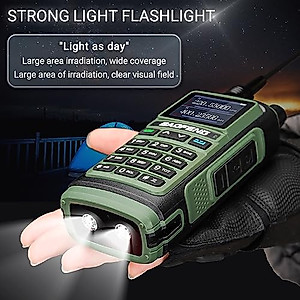 BAOFENG UV-17R Ham Radio Upgrade of baofeng uv-5r Two Way Radio Long Range Dual Band USB Charger 999 Channels Hand Free VOX Walkie Talkies for Adults with 771 Antenna Earpiece Flashlight Battery