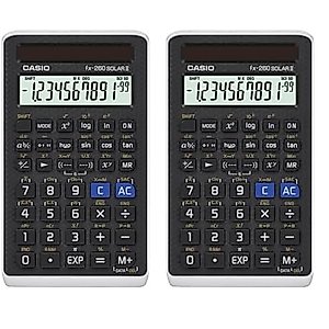 Casio FX 260 Solar II Scientific Calculator 5" x 0.6" x 2.9" (Pack of 2)