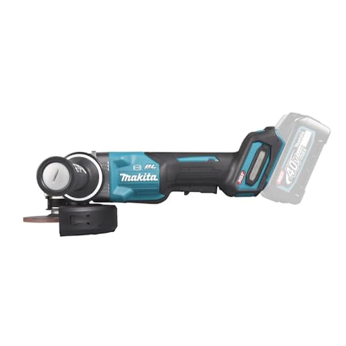 Makita GA047GZ 4.9-inch (125 mm) Rechargeable Disc Grinder, 40 V Max, Battery, Charger, and Case Sold Separately
