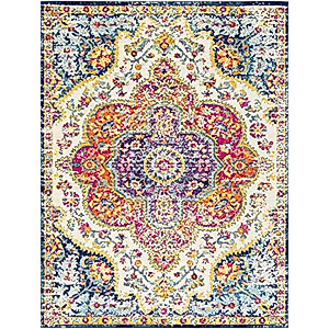 Artistic Weavers Romaine Vintage Medallion Area Rug,7'10" x 10'3",Orange